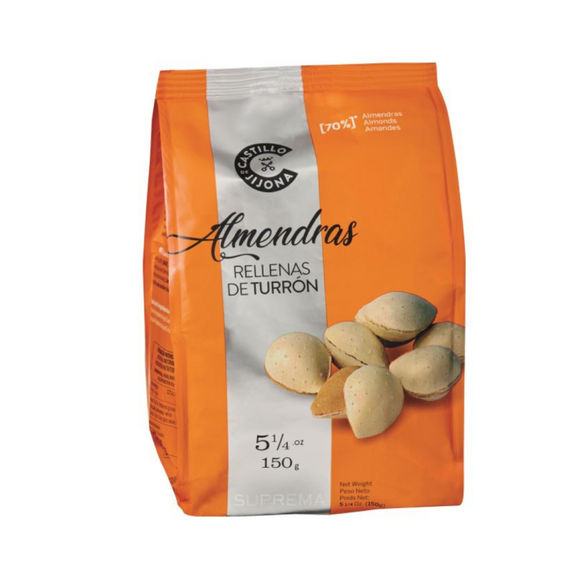 Almendras rellenas de turrón 150 gr - YAOMARKET