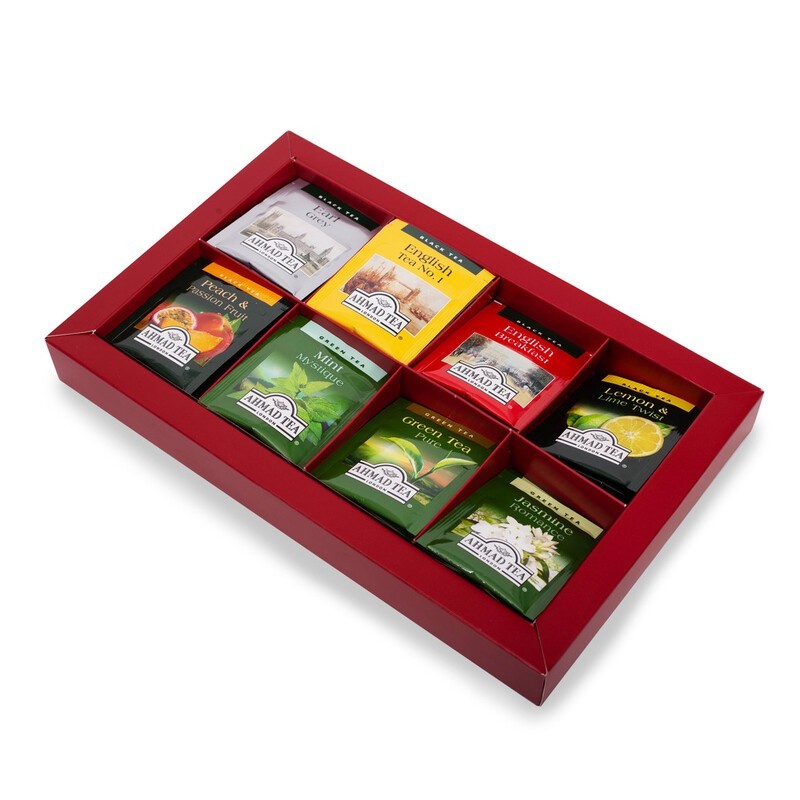 Selección de 8 Variedades con Té negro y Té verde Ahmad Tea London ...